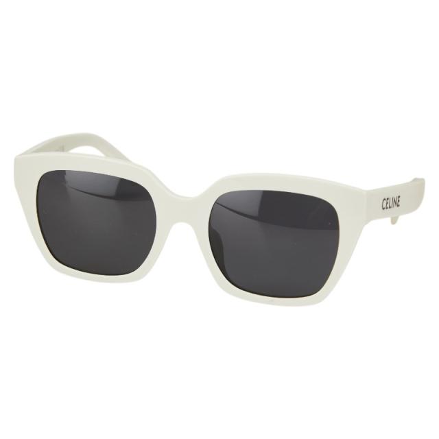 セリーヌ ロゴ サングラス CL40198F ホワイト プラスチック レディース CELINE 【中古】