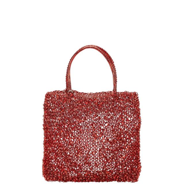 アンテプリマ ワイヤーバッグ ハンドバッグ レッド ビニール レディース ANTEPRIMA 【中古】