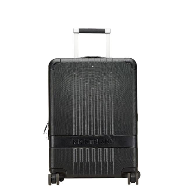 モンブラン MY4810 キャビン トローリー スーツケース  キャリーケース ブラック レザー ポリカーボネート メンズ MONTBLANC 【中古】
