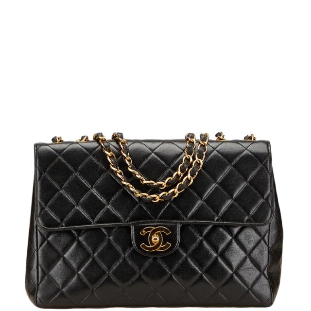 シャネル マトラッセ ココマーク チェーン ショルダーバッグ ハンドバッグ ブラック ラムスキン レディース CHANEL 【中古】