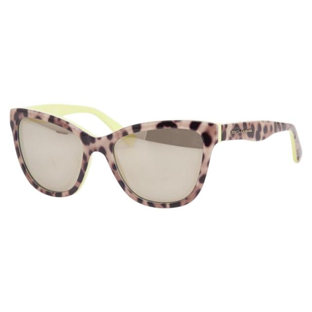 ドルチェアンドガッバーナ レオパード サングラス DG4237 2861/6G ベージュ ブラック イエロー キッズ DOLCE&GABBANA 【中古】