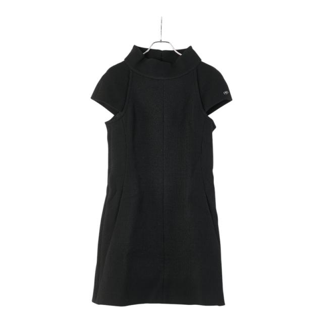 シャネル ワンピース 半袖 サイズ：40 P57679V43496 ブラック コットン ナイロン レディース CHANEL 【中古】
