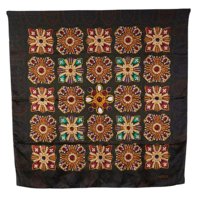 グッチ フローラ 植物 花 ネックボウ スカーフ アイボリー マルチ