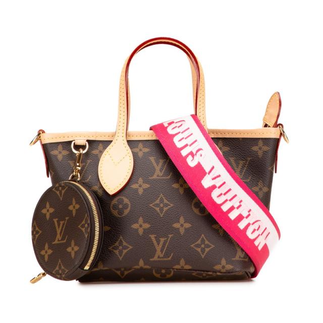 ルイ ヴィトン モノグラム ネヴァーフルBB ショルダーバッグ ハンドバッグ 2WAY M46786 ローズペオニー ブラウン LOUIS VUITTON 【中古】