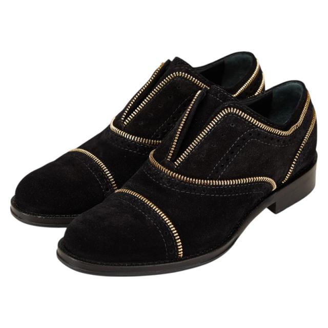 ルイ ヴィトン ブーツ サイズ：36 ブラック スウェード レディース LOUIS VUITTON 【中古】