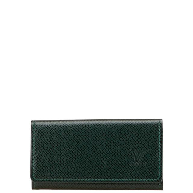 ルイ ヴィトン タイガ ミュルティクレ4 キーケース M30524 エピセア グリーン レザー レディース LOUIS VUITTON 【中古】