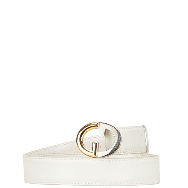グッチ オールドグッチ ベルト サイズ：85 ホワイト レザー メンズ GUCCI 【中古】