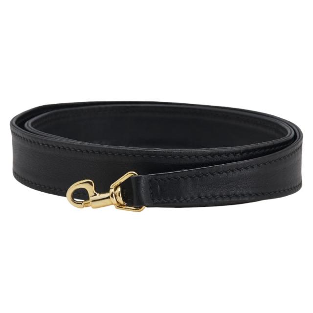 グッチ ショルダーストラップ ブラック ゴールド レザー レディース GUCCI 【中古】