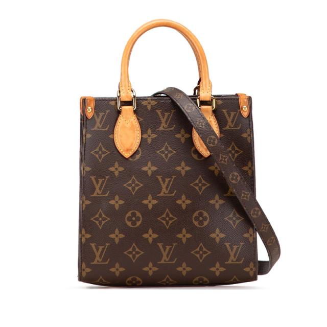 ルイ ヴィトン モノグラム サックプラBB ハンドバッグ ショルダーバッグ 2WAY M46265 ブラウン PVC レザー LOUIS VUITTON 【中古】