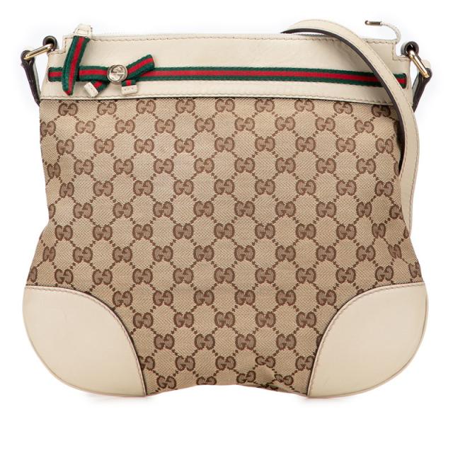 グッチ GGキャンバス メイフェア ショルダーバッグ 257065 ベージュ キャンバス レザー レディース GUCCI 【中古】