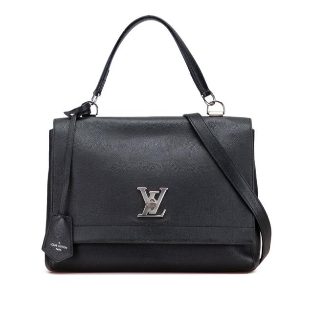 ルイ ヴィトン ロックミー2 カルターブル ハンドバッグ ショルダーバッグ 2WAY M50250 ブラック カーフレザー LOUIS VUITTON 【中古】