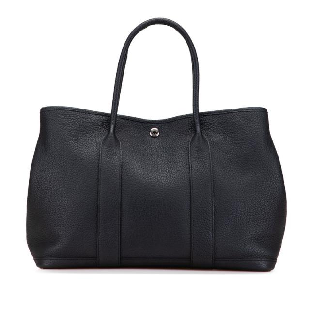 エルメス ガーデンパーティPM トートバッグ ブラック シルバー金具 ネゴンダ レディース HERMES 【中古】