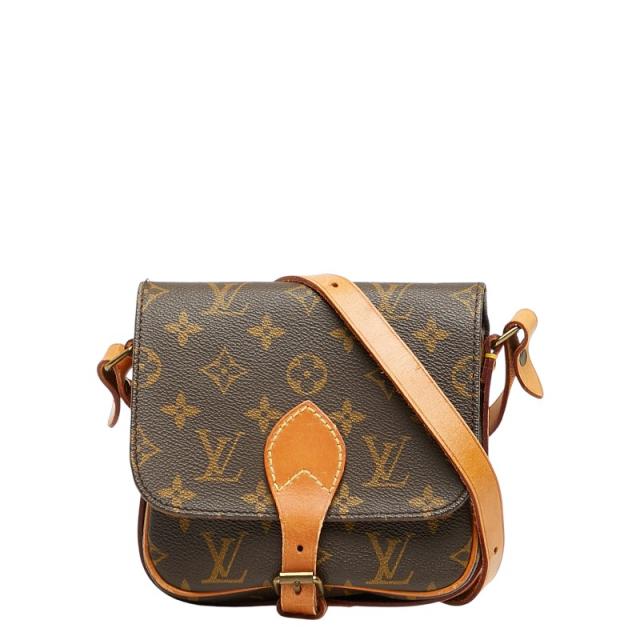 ルイ ヴィトン モノグラム ミニ カルトシエール 斜め掛け ショルダーバッグ M51254 ブラウン PVC レザー LOUIS VUITTON 【中古】