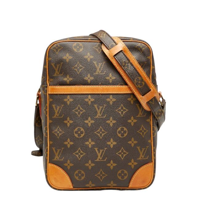 ルイ ヴィトン モノグラム ダヌーブGM 斜め掛け ショルダーバッグ M45262 ブラウン PVC レザー レディース LOUIS VUITTON 【中古】
