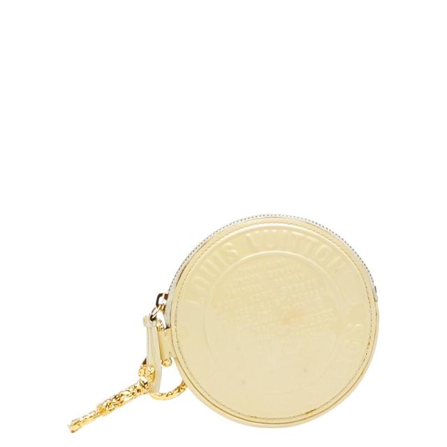 ルイ ヴィトン ヴェルニ ポルト モネ ロン ケース 小銭入れ M95428 ライトイエロー パテントレザー LOUIS VUITTON 【中古】