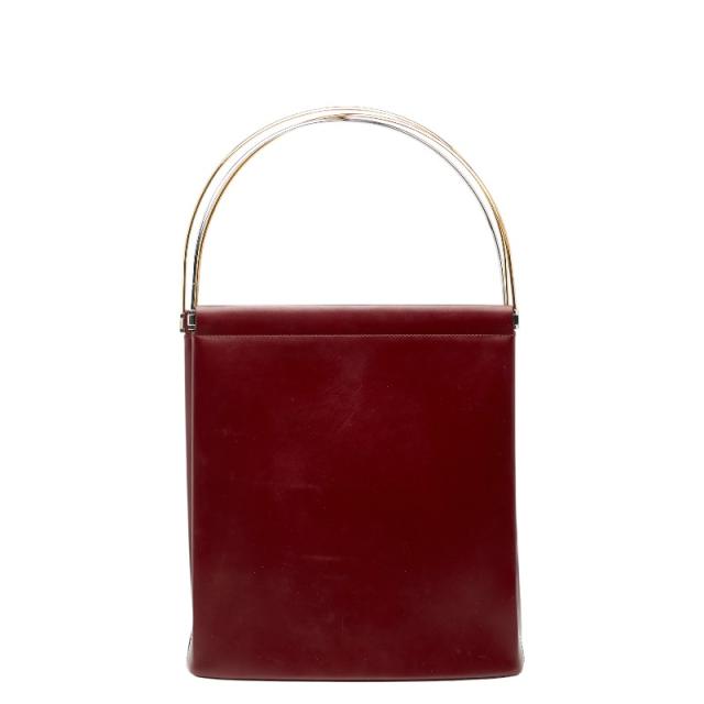 カルティエ トリニティ ハンドバッグ ワインレッド ボルドー レディース CARTIER 【中古】