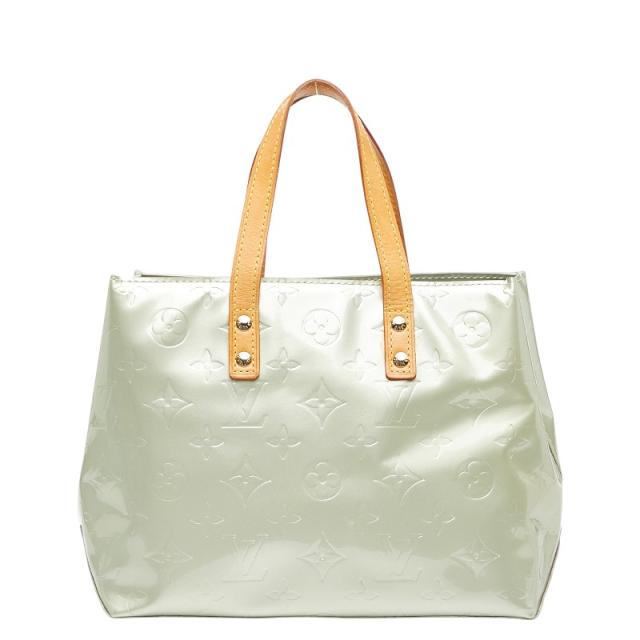 ルイ ヴィトン モノグラム ヴェルニ リードPM ハンドバッグ M91145 グリ シルバー パテントレザー レディース LOUIS VUITTON 【中古】