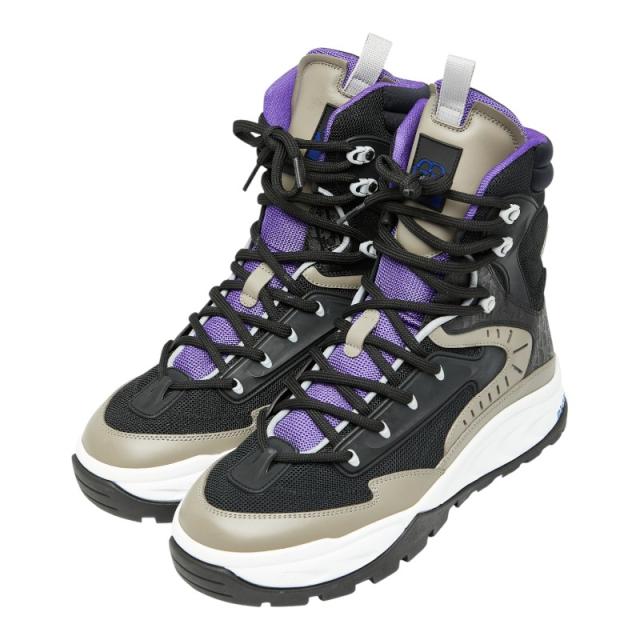 ディオール オブリーク ブーツ スノーブーツ サイズ：42 ブラック マルチカラー ファブリック ラバー メンズ Dior 【中古】