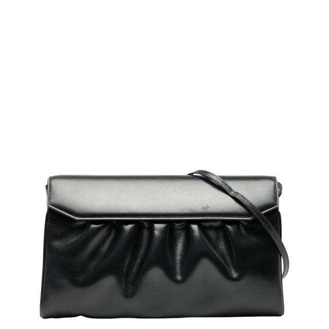 グッチ オールドグッチ ヴィンテージ ショルダーバッグ 斜め掛け 004 056 0181 ブラック レザー レディース GUCCI 【中古】