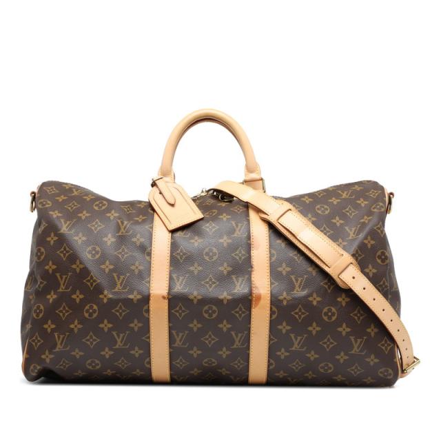 ルイ ヴィトン モノグラム キーポル バンドリエール50 ボストンバッグ ショルダーバッグ 2WAY M41416 ブラウン LOUIS VUITTON 【中古】