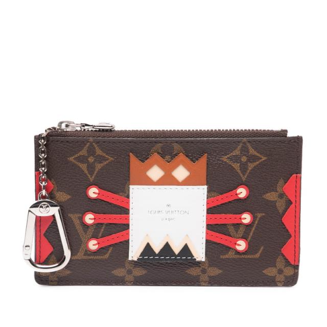 ルイ ヴィトン モノグ ポシェット クレ とライバルマスク ケース キーケース M60213 ブラウン ホワイト LOUIS VUITTON 【中古】