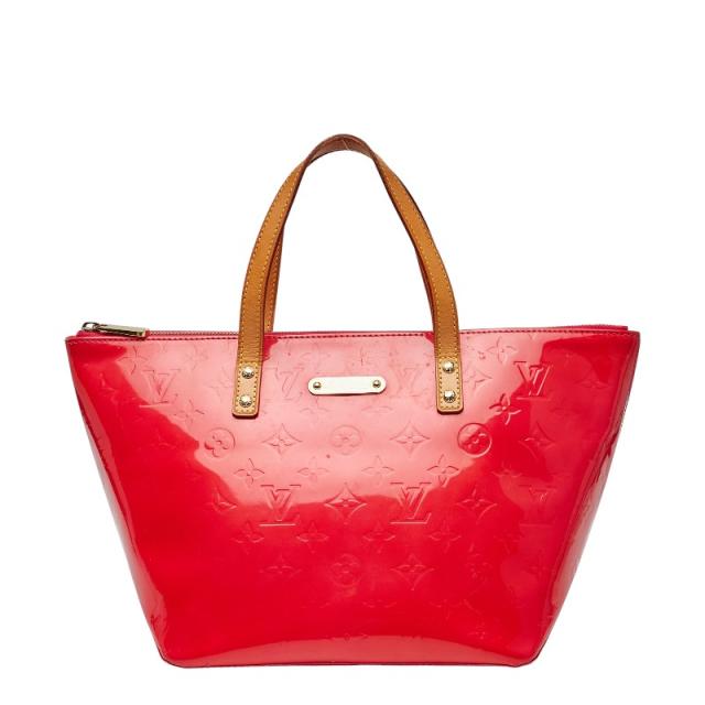 ルイ ヴィトン モノグラム ヴェルニ べルヴューPM ハンドバッグ Ｍ93669 ローズポップ パテントレザー レディース LOUIS VUITTON【中古】