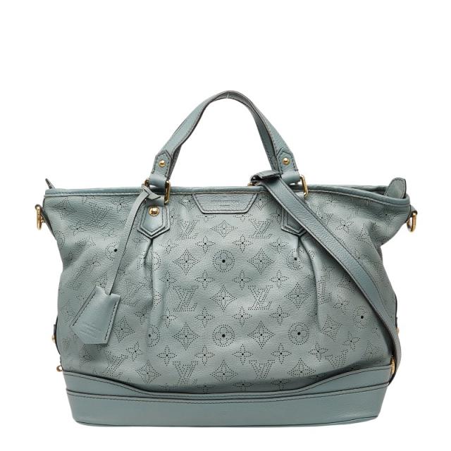 ルイ ヴィトン モノグラム マヒナ ステラPM ハンドバッグ トショルダーバッグ 2WAY M93176 ブルーシエル レザー LOUIS VUITTON 【中古】