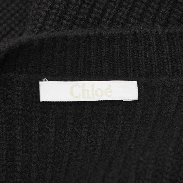 クロエ 14AW オーバーサイズVネックニット サイズ:XS ブラック