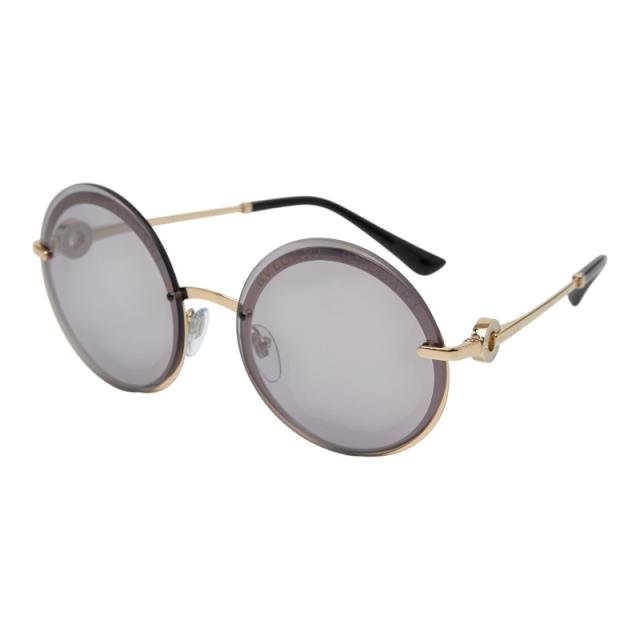 ブルガリ アイウェア グラデーション サングラス 6149-B 2014-7A ゴールド パープル ブラック プラスチック レディース BVLGARI 【中古】