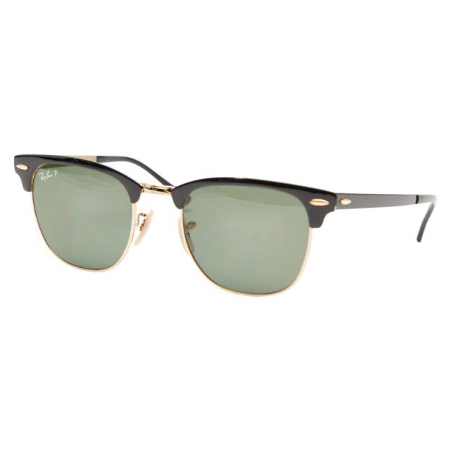 レイバン クラブマスター サングラス RB3716 ブラック ゴールド プラスチック メンズ Ray-Ban 【中古】