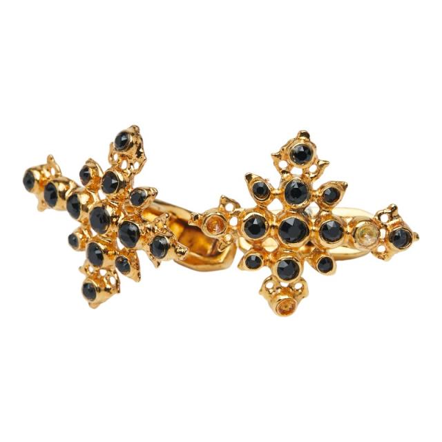 ドルチェアンドガッバーナ ラインストーン カフス ゴールド メッキ レディース DOLCE&GABBANA 【中古】