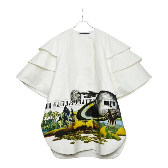 ルイ ヴィトン 2022 リゾートコレクション アウター サイズ：36 RW221A LG3 FMCO91 ホワイト マルチカラー LOUIS VUITTON 【中古】