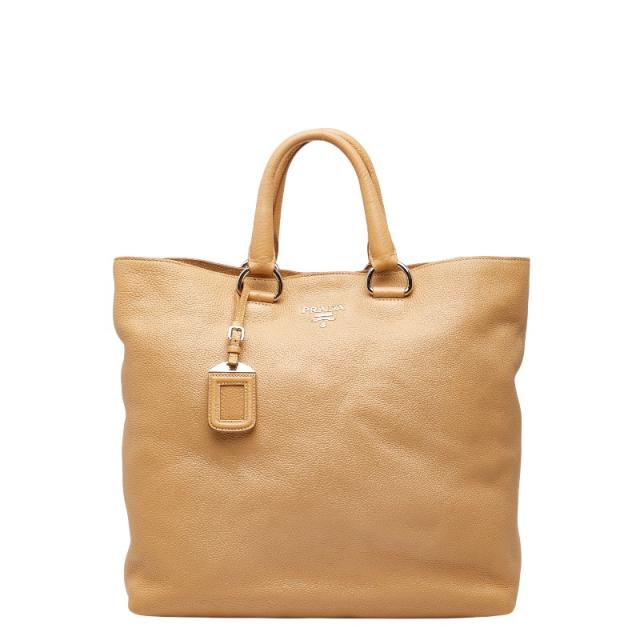 プラダ ハンドバッグ BN1713 ベージュ レザー レディース PRADA 【中古】