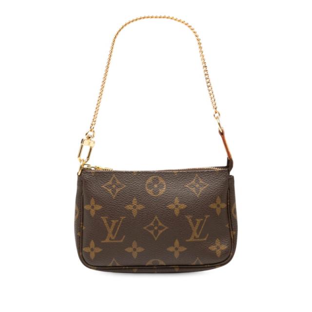 ルイ ヴィトン モノグラム アクセソワール ポーチ ミニハンドバッグ M58009 ブラウン PVC レザー レディース LOUIS VUITTON 【中古】