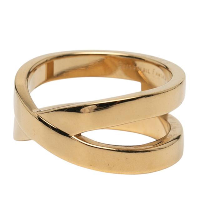 エルメス リュバン  スカーフリング ゴールド メッキ レディース HERMES 【中古】