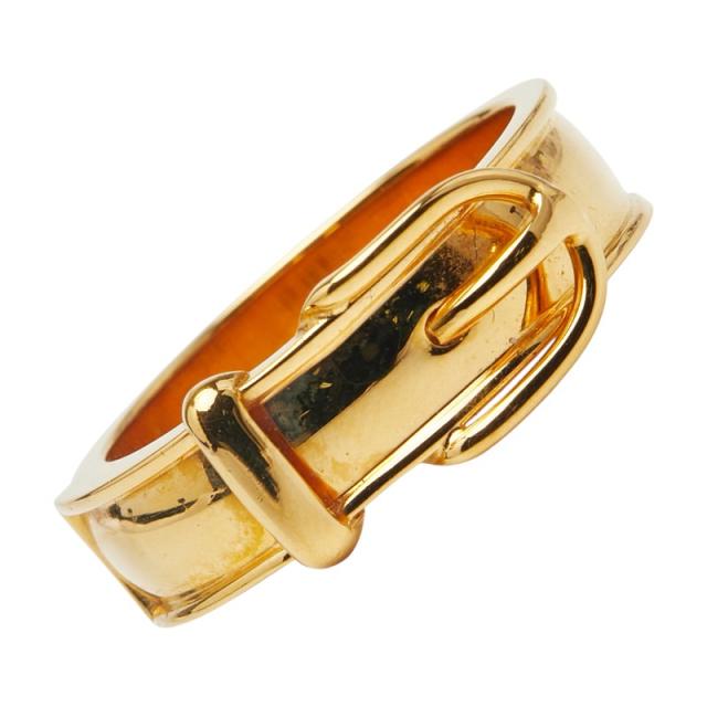 エルメス ブックル セリエ ベルト モチーフ スカーフリング ゴールド メッキ レディース HERMES 【中古】