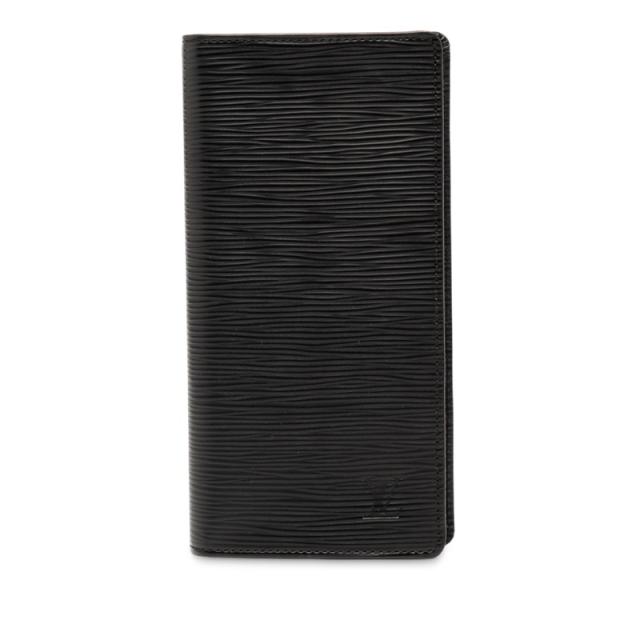 ルイ ヴィトン エピ ポルト フォイユ ブラザ 長財布 M66542 ノワール ブラック レザー メンズ LOUIS VUITTON 【中古】