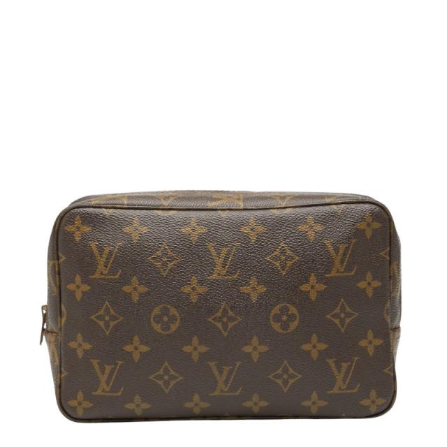ルイ ヴィトン モノグラム トゥルース トワレット23 セカンドバッグ クラッチバッグ M47524 ブラウン PVC レザー LOUIS VUITTON 【中古】