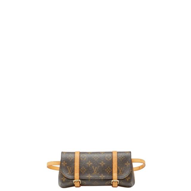 ルイ ヴィトン モノグラム ポシェット マレル ウエストバッグ ボディバッグ M51159 ブラウン PVC レザー LOUIS VUITTON 【中古】
