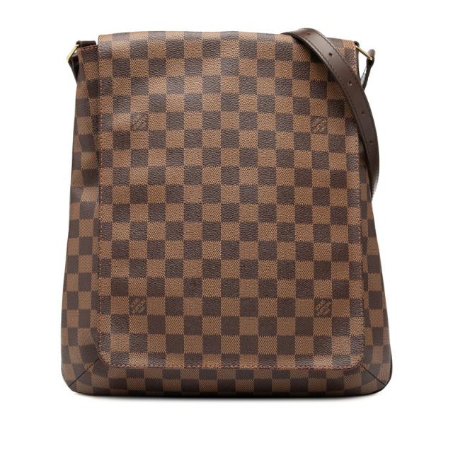 ルイ ヴィトン ダミエ ミュゼット ショルダーバッグ N51302 ブラウン PVC レザー レディース LOUIS VUITTON 【中古】