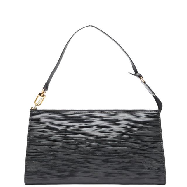 ルイ ヴィトン エピ ポシェット アクセソワール アクセサリーポーチ ハンドバッグ M52942 ブラック レザー LOUIS VUITTON 【中古】