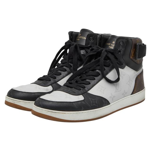 ルイ ヴィトン モノグラム リヴォリ ライン スニーカー ハイカット サイズ：9 1A44VS ホワイト マルチカラー PVC LOUIS VUITTON 【中古】