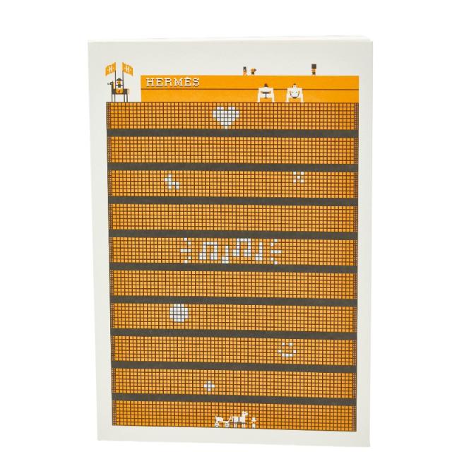 エルメス フォーブル ノート その他文具 ホワイト オレンジ 紙 レディース HERMES 【中古】