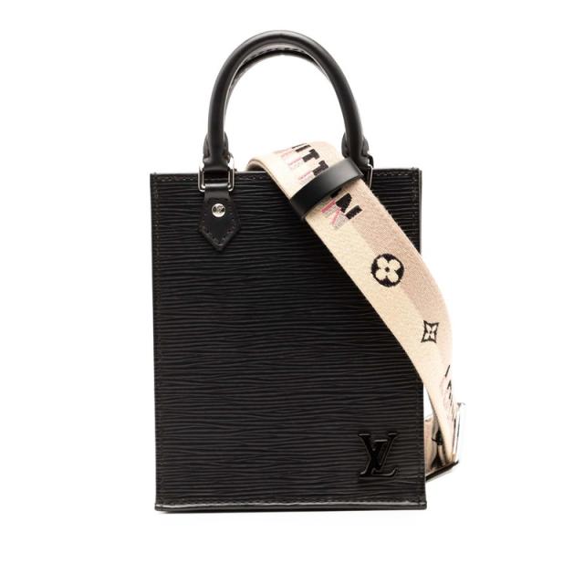 ルイ ヴィトン エピ プティット サックプラ ハンドバッグ ショルダーバッグ 2WAY M69441 ブラック レザー LOUIS VUITTON 【中古】