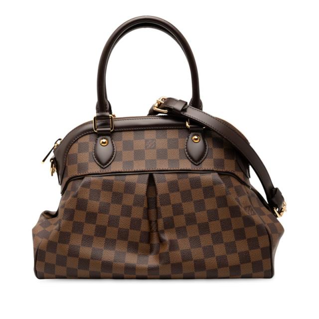 ルイ ヴィトン ダミエ トレヴィPM ハンドバッグ ショルダーバッグ 2WAY  N51997 ブラウン PVC レザー レディース LOUIS VUITTON 【中古】