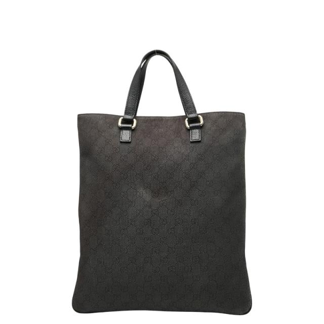 グッチ GGキャンバス トートバッグ ショルダーバッグ 272347 ブラック キャンバス レザー レディース GUCCI 【中古】