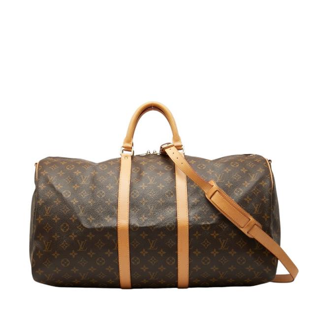 ルイ ヴィトン モノグラム キーポル バンドリエール 55 ボストンバッグ ショルダーバッグ 2WAY M41414 ブラウン LOUIS VUITTON 【中古】
