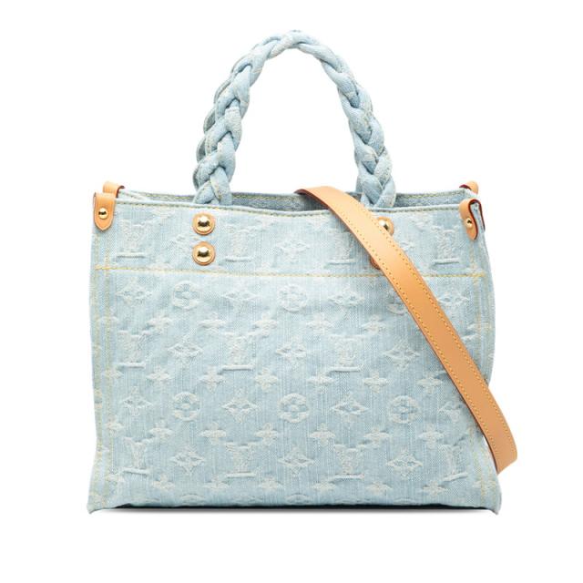 ルイ ヴィトン モノグラムデニム レットゴー ハンドバッグ ショルダーバッグ 2WAY M24897 ライトブルー デニム LOUIS VUITTON 【中古】
