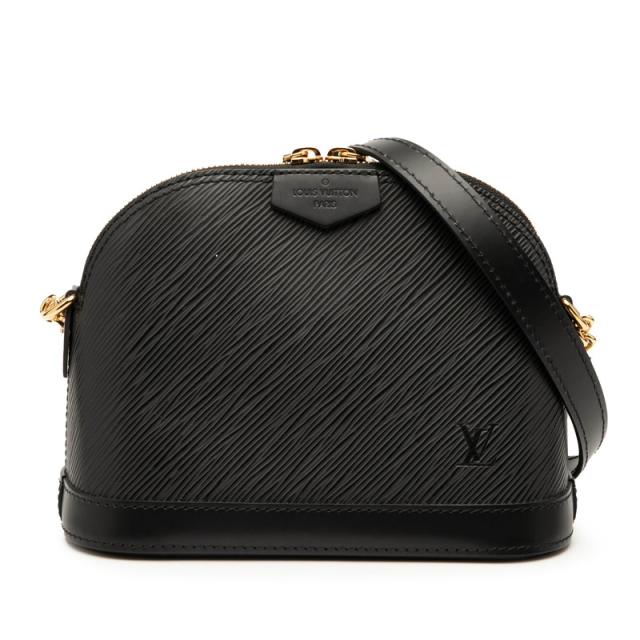 ルイ ヴィトン エピ アルマ MINI 斜め掛け チェーン ショルダーバッグ M51405 ノワール ブラック レザー LOUIS VUITTON 【中古】