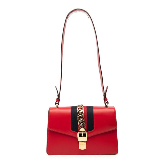 グッチ シルヴィ ハンドバッグ ショルダーバッグ 2WAY 421882 ホワイト  レザー レディース GUCCI 【中古】